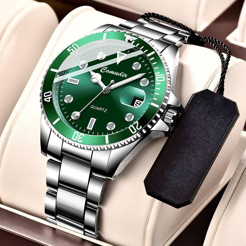 Jam Tangan Kuarza, Hantu Air Hijau, Pergerakan Automatik Sepenuhnya ...