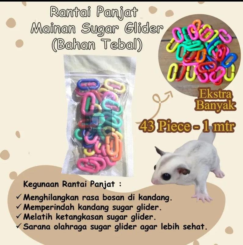 Rantai Geometri Mainan Panjat Hiasan Kandang Hewan Peliharaa - Shop ...