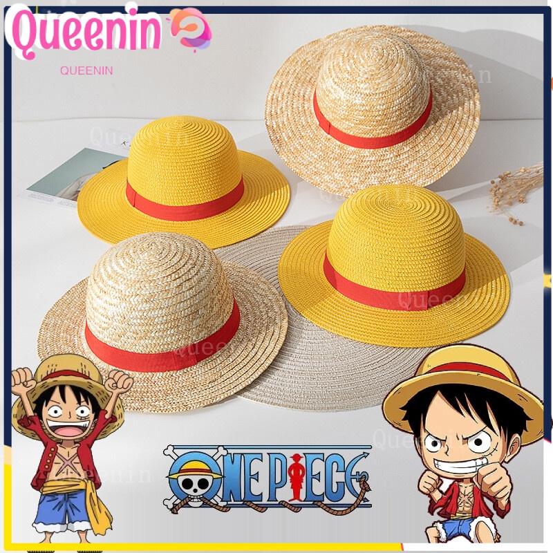 Topi Luffy Cosplay, Tema Kartun One Piece, Topi Jerami, Untu - TikTok ...