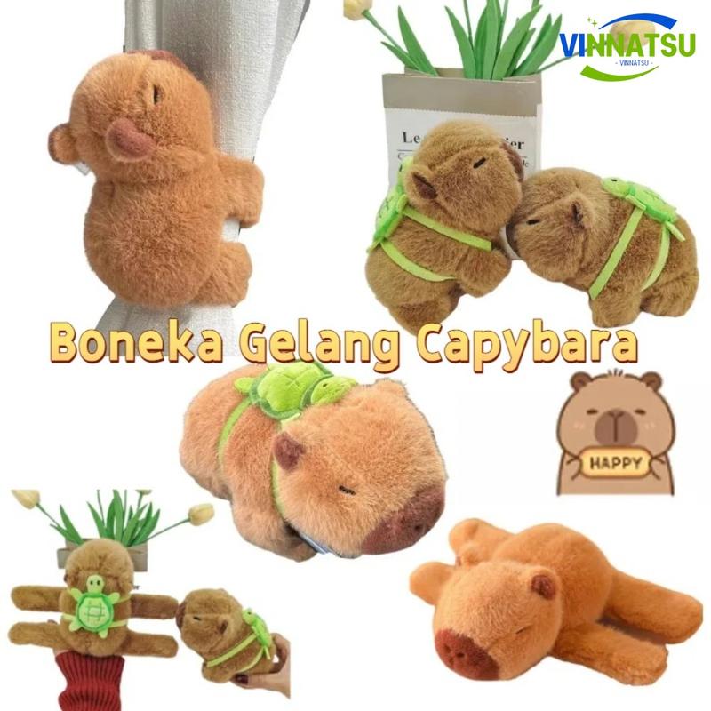 Vinnatsu Boneka Clingy Capybara Plush Wrislet Wristband Doll Tangan ...