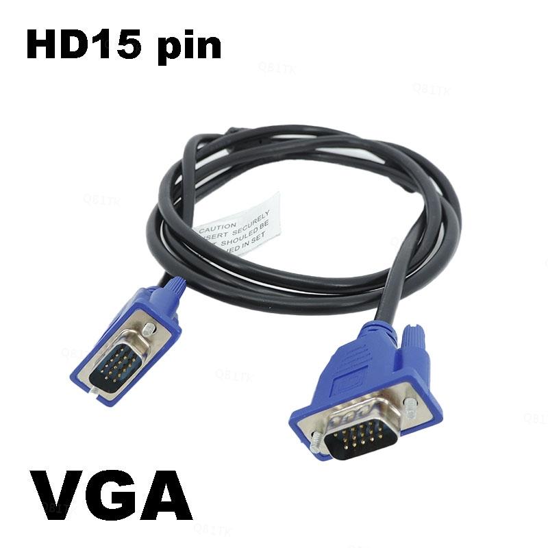VGA Extension Cable HD 3+6 Male To Male 15PIN Wire Copper Core - TikTok ...