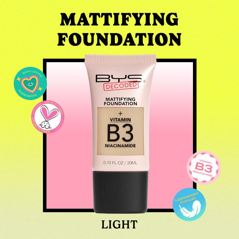 [BYS DECODED] Mattifying Foundation in Light | Matte Finish, - TikTok ...