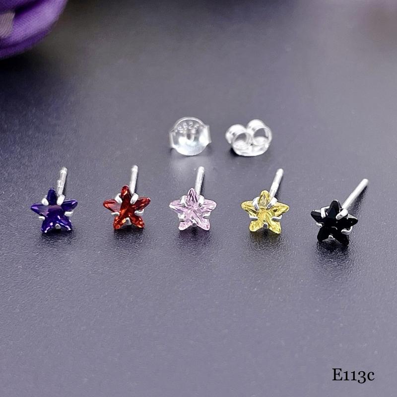 💥PROMO💥#E113C Sterling Silver CZ Star Stud Earring (Subang - TikTok ...