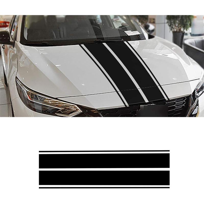 Car Hood Decal Sticker Universal Auto Racing Body Stripe Vinyl - TikTok ...