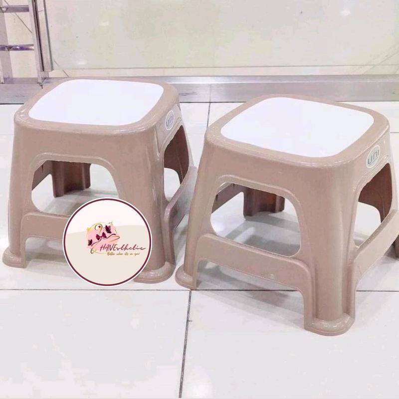 HANEsthetic BANGKITO SQUARE STOOL CHAIR MOCHA - TikTok Shop Philippines