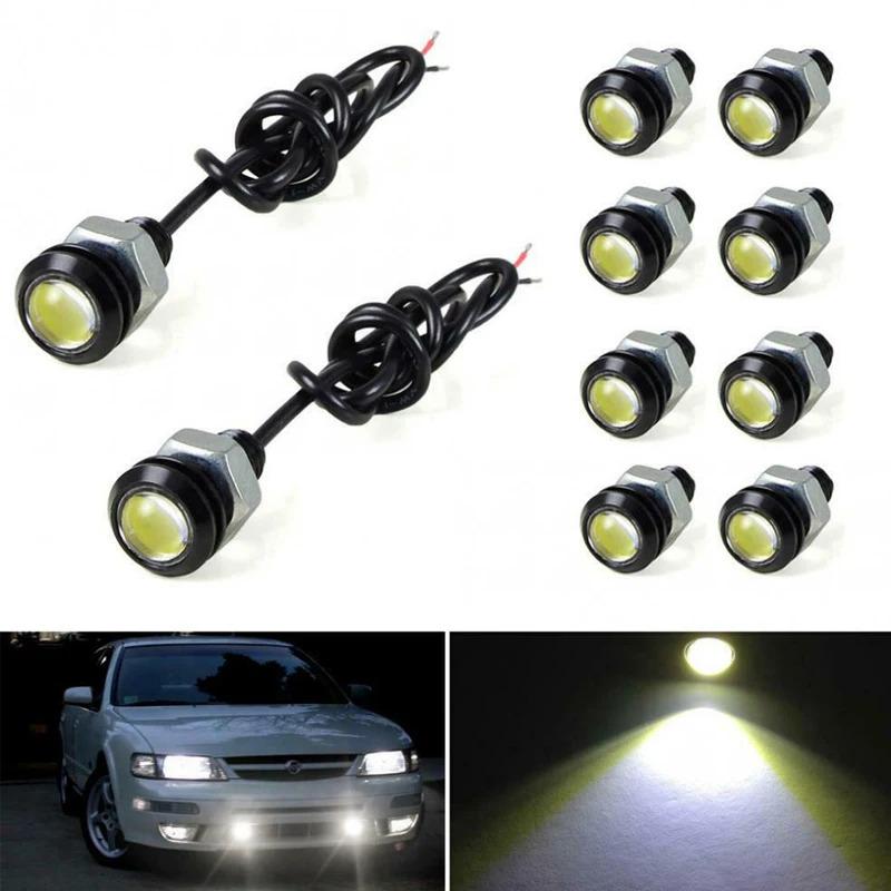 18MM COB LED Car Eagle Eye Light 12V DRL Daytime Running Backup ...
