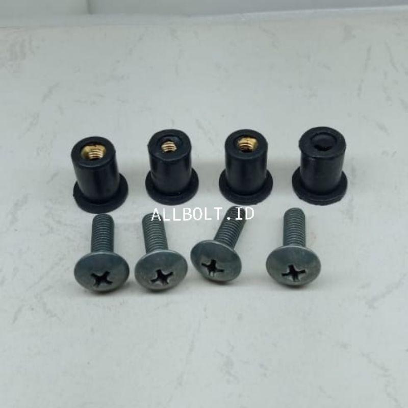 Bolt plus Rubber Nut windsield Shield vixion ninja aerox visor - TikTok ...