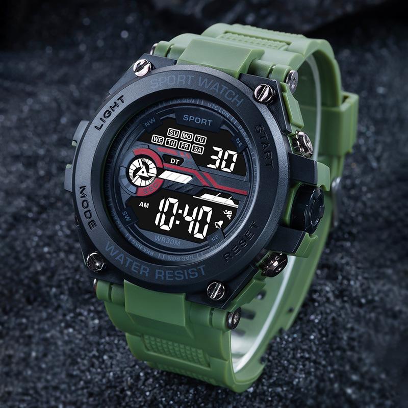POSHI Original Men Watch Waterproof Digital LED Watch Sports - TikTok ...