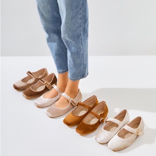 Promo Vimemo Mahika - Mahika Bronze Brown Cream Pearl | Sepatu Mary ...