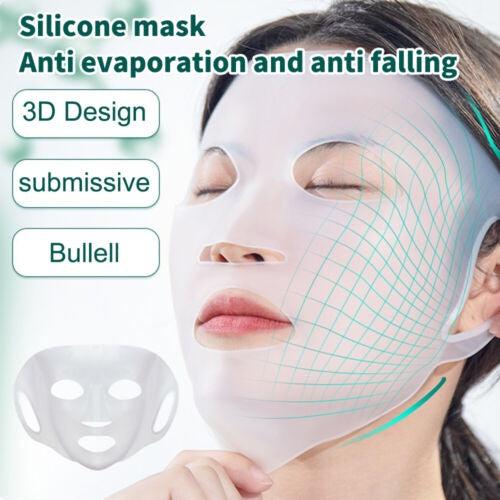 Gecomo Waterproof Silicone Face Moisturizing Mask Cover For Sheet ...