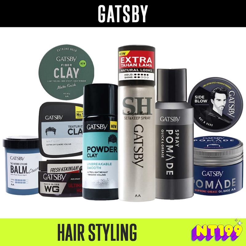 GATSBY Pomade Rambut Pria I Hair Styling Pomade Wax Oil Wate - Shop ...
