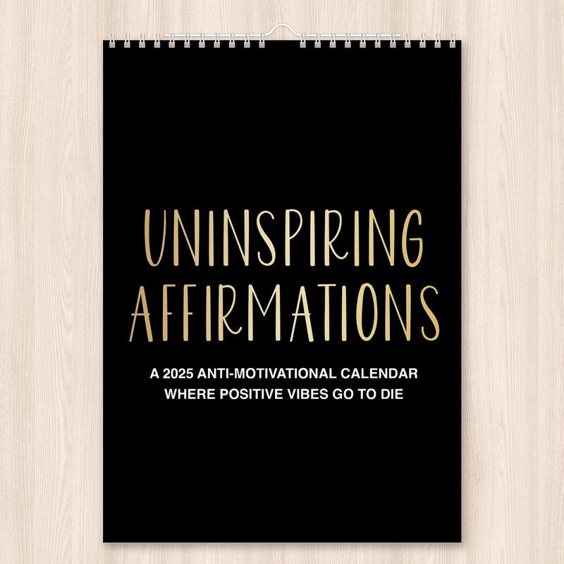 Uninspiring Affirmations Calendar, 1 Count 2025 Motivational - TikTok Shop