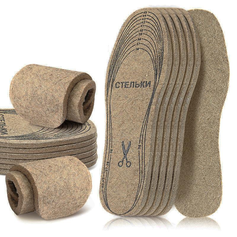 1 Pair Solid Color Insoles With Thickened Insulation And Fashionable ...