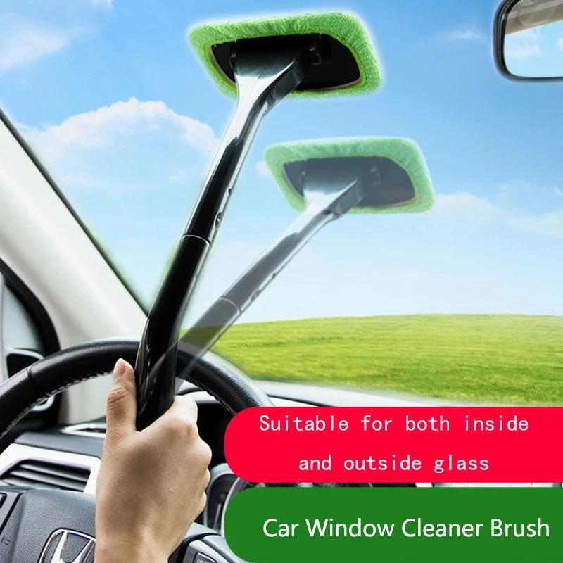 Car Window Cleaner Brush Kit Windshield Wiper Microfiber Wiper - TikTok ...