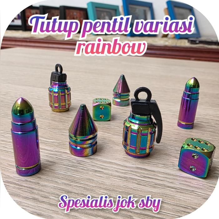 Promo 🔥 Tutup Pentil Ban Variasi Unik – Model Peluru, Granat, Dadu ...
