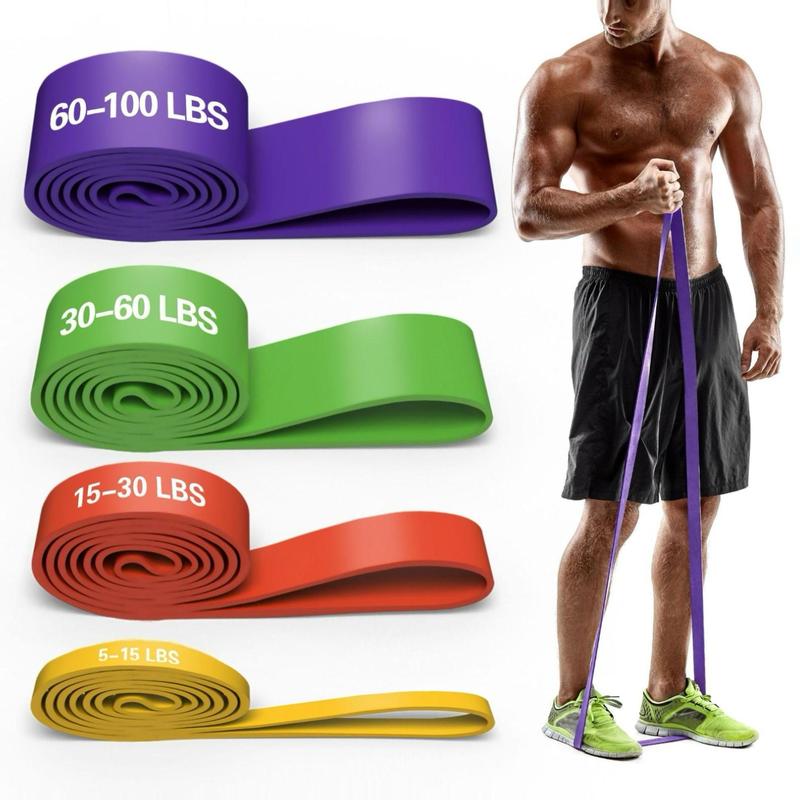 Resistance Elasticity Bands Set, 4 Counts/set Pull Up Band, Workout ...