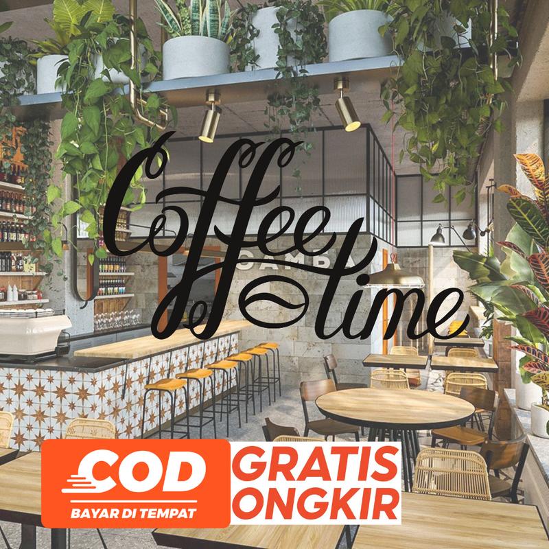 [Mono Color] Stiker Kaca Dinding Kopi Dekorasi Cafe Sticker - Shop ...