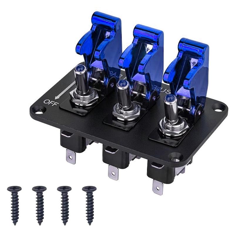 3 Gang Toggle Rockers Switch Panel Car Boats Marine RVs Trucks - TikTok ...