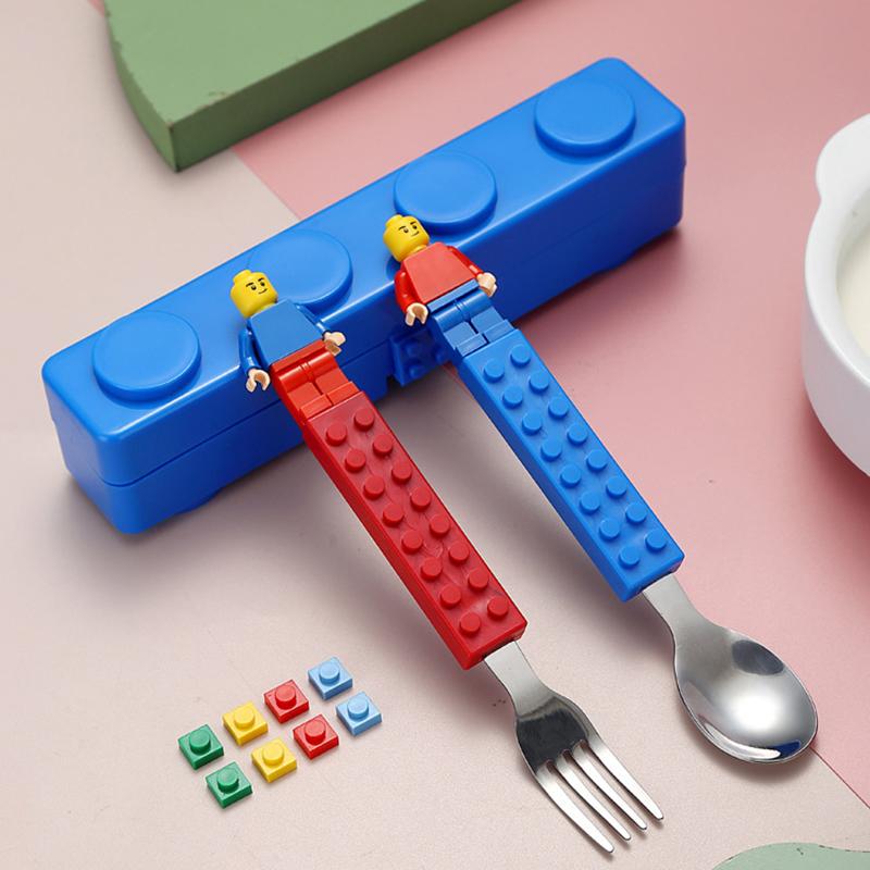 Creative Portability Stainless Steel Kids Funny Fork Spoon Set - TikTok ...