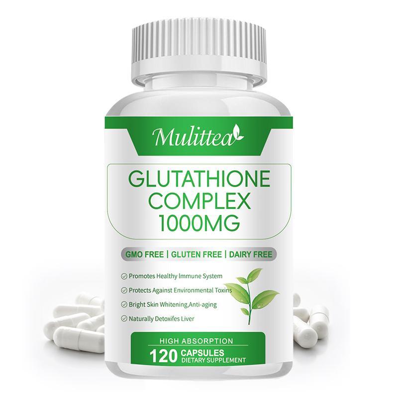 Mulittea Pil Pemutih Liposomal Glutathione 1000mg dengan Milk Thistle ...