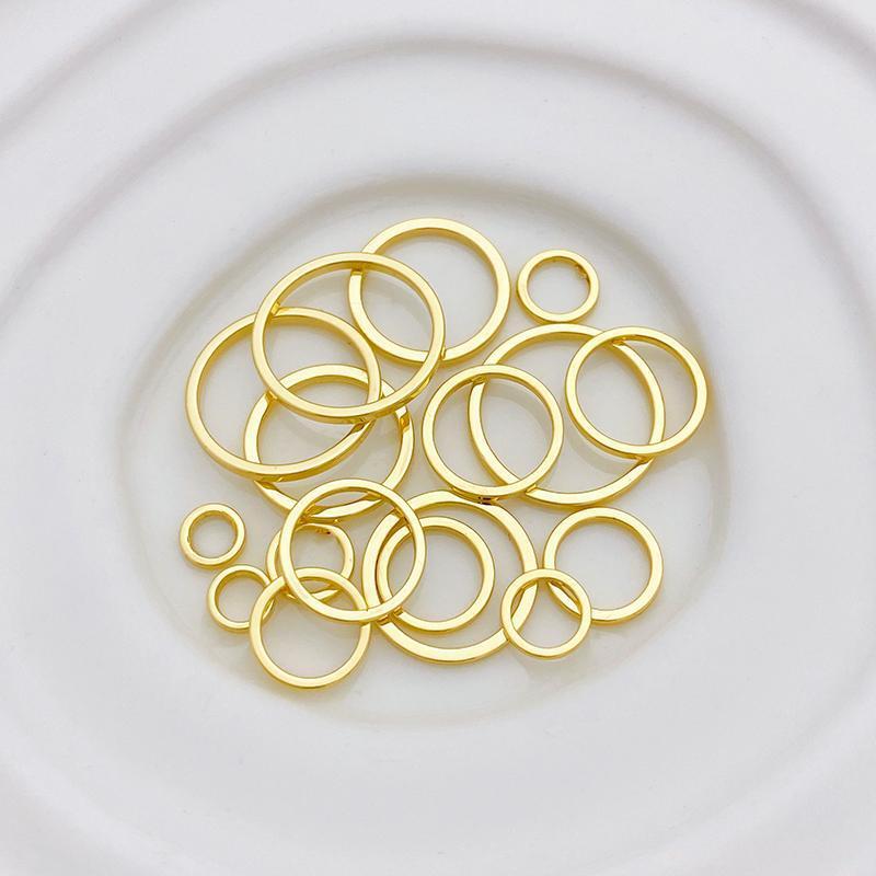 Gelung Tertutup, Pek 50, Borong, DIY, Bersalut Emas 14K, ZF-88 ...