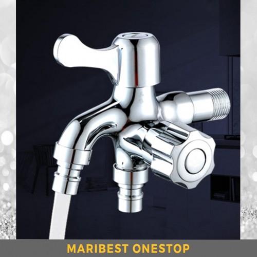 TWO WAY BIB TAP WALL MOUNTED KITCHEN BATHROOM TAPWARE AT-222333 ...