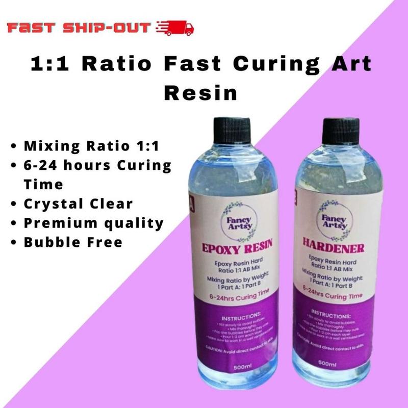 1:1 Ratio Epoxy Resin Crystal Clear Kit for Art Jewelry Crafts - TikTok ...