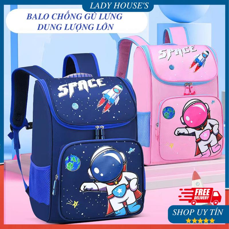 Balo Phi Hành Gia Cho Bé Tiểu Học Chất Liệu Vải Dày Dặn - TikTok Shop ...