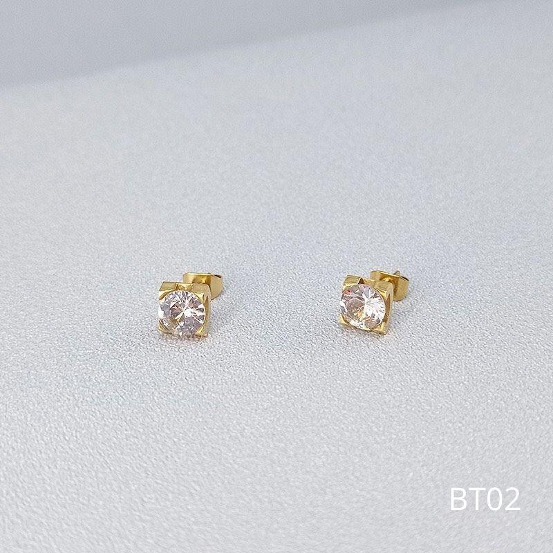 Bông tai nữ- Hoa tai nữ chất liệu titan không đen gỉ BT02 - TikTok Shop Vietnam