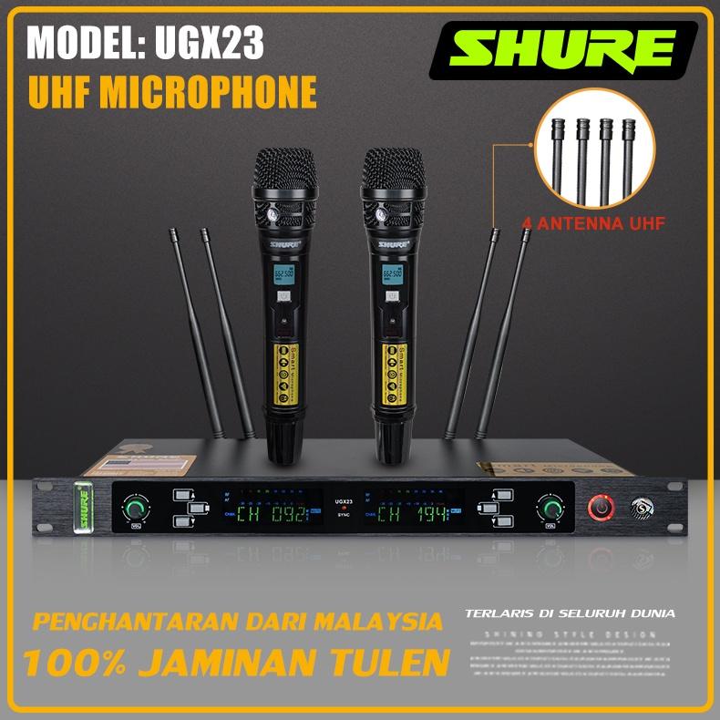 SHURE UGX23 Wireless Microphone 2 handheld microphones 700MH - TikTok ...