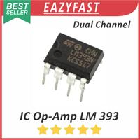 Jual IC Dual Op Amp LM393 LM 393 P N DIP Transistor Chip LM393N LM393P ...