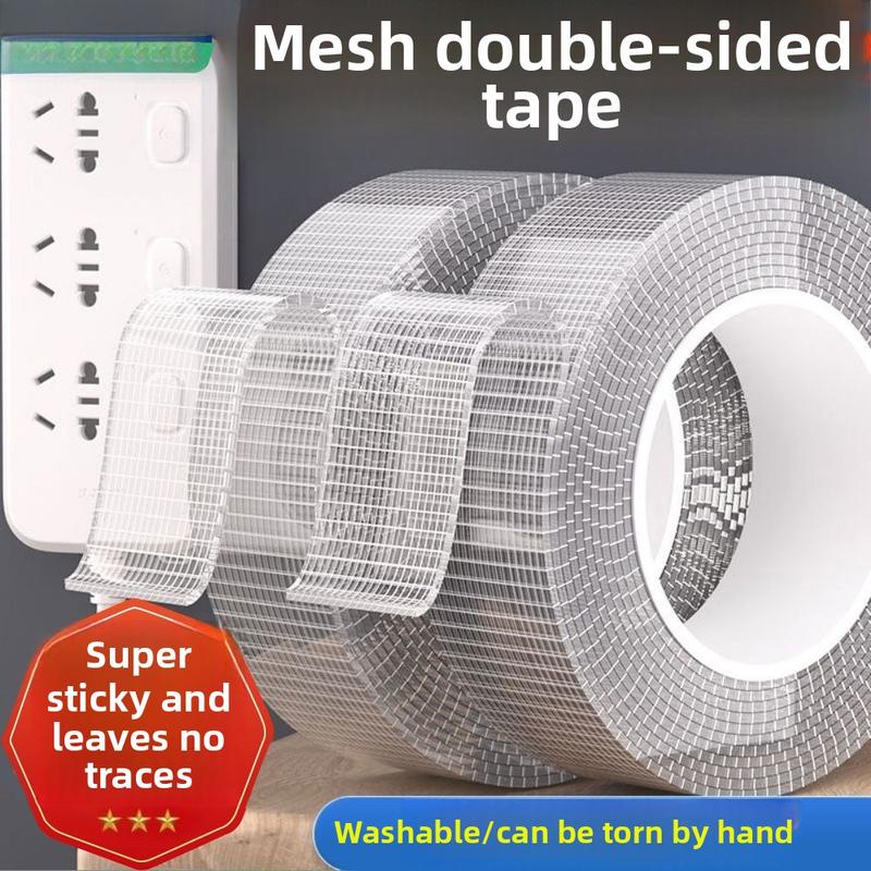 Grid nano double-sided adhesive transparent traceless stickers - TikTok ...