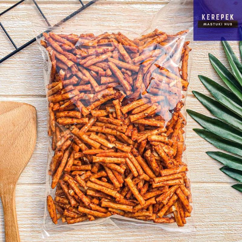 KEREPEK JEJARI PEDAS/ TEPUNG PEDAS 500GRAM Food Snack - TikTok Shop ...