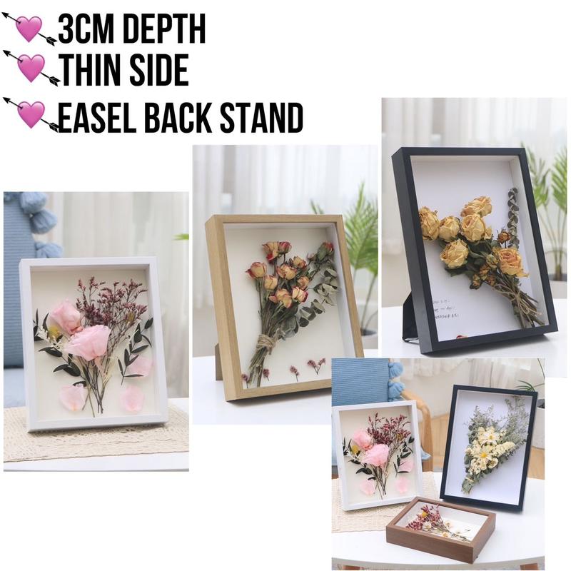 Ready Stock Acrylic 3D 3cm Depth Photo Hollow Frame Wooden Frame ...
