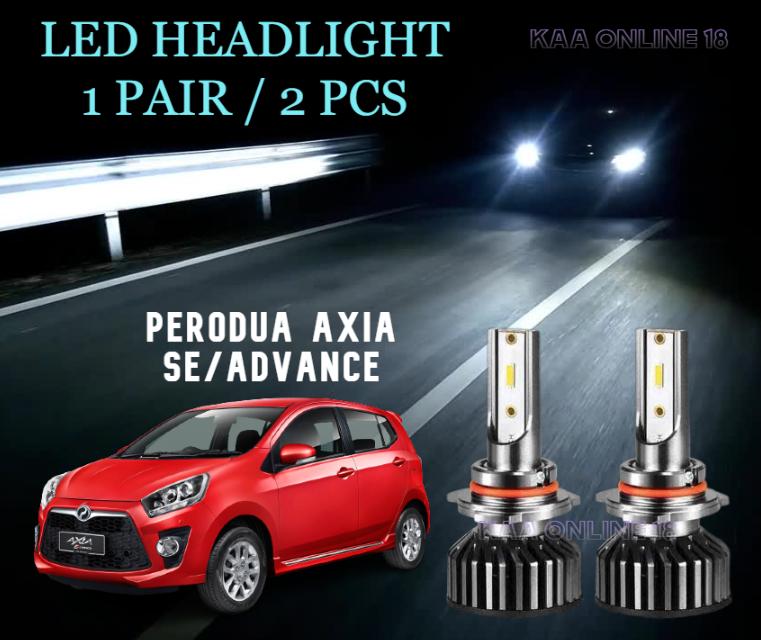 For ~ Perodua Axia SE/Advance Projector HeadLamp 2pcs Car Headlight ...