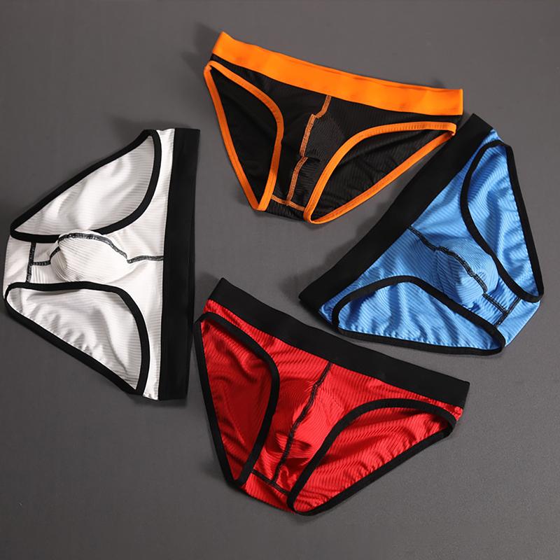 Men Briefs Ribbed Good Stretch Big Pouch Low Waist Color Block - TikTok ...