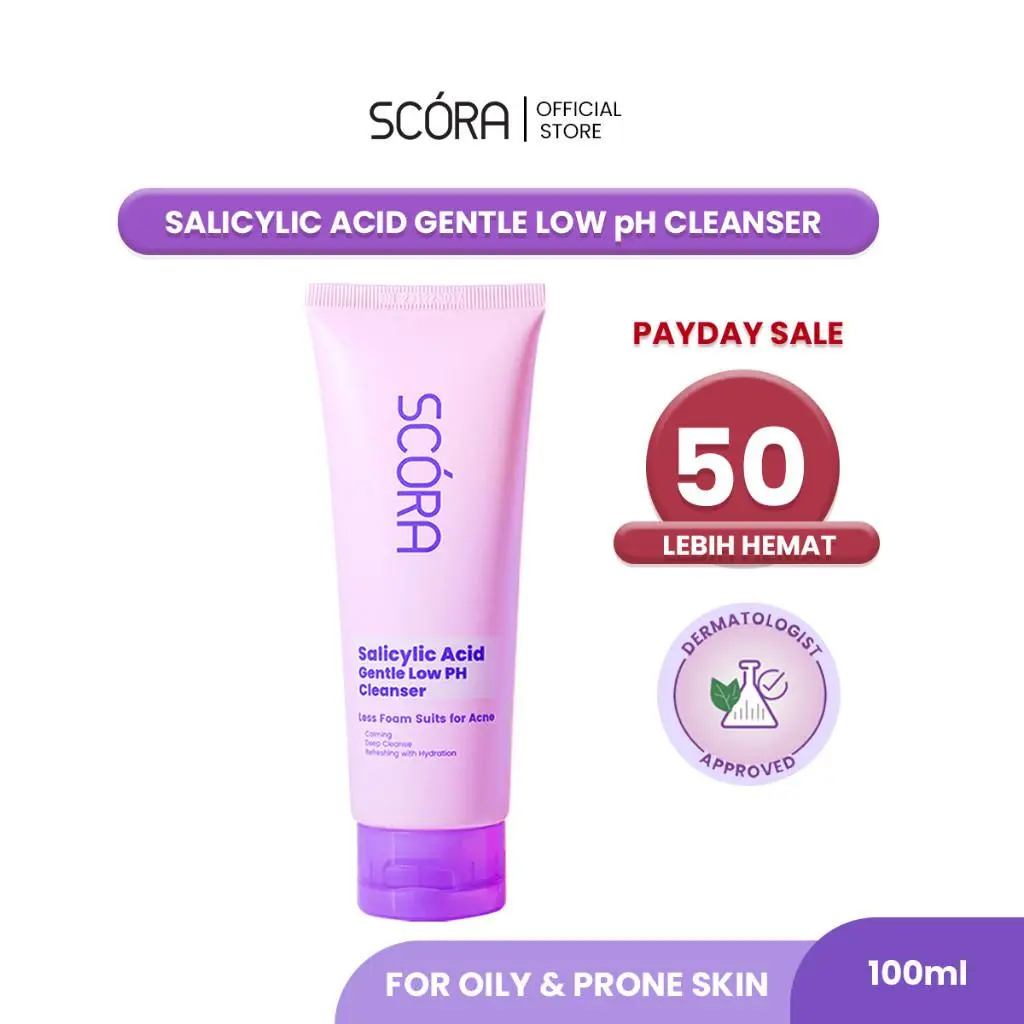 SCORA Salicylic Acid Gentle Low pH Cleanser & Scora Panthenol Facial ...