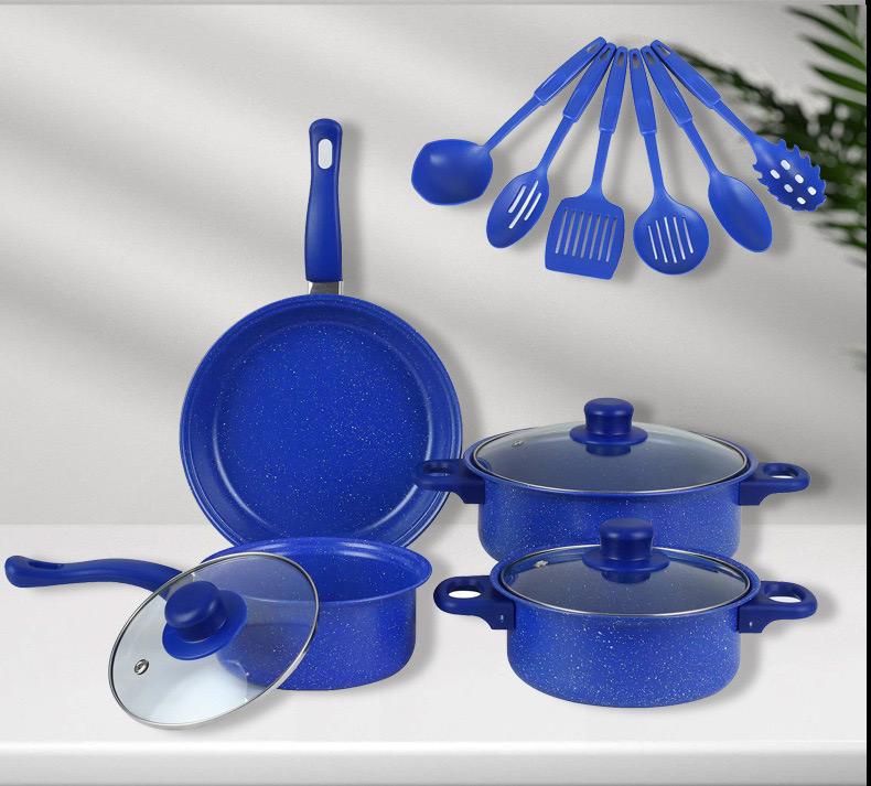 COD New 13Pcs Kitchenware Cookware Non-Stick/Soup Pot/Fry Pan - TikTok ...