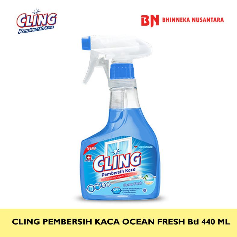 Cling Pembersih Kaca Ocean Fresh Pump 440 ml - Shop | Tokopedia