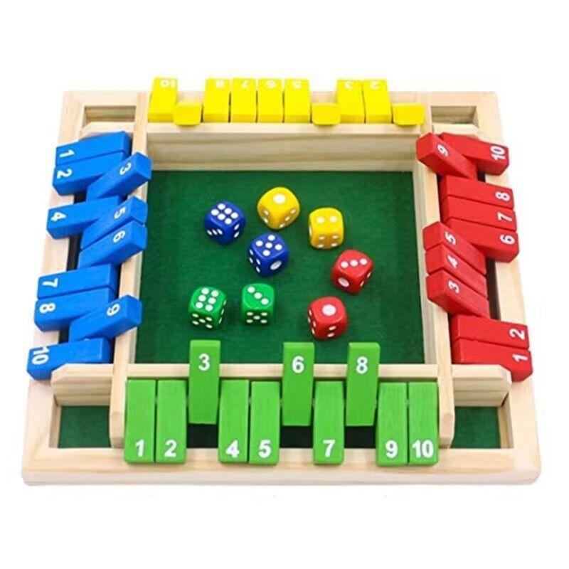 Wooden Board Game, 1 Box 4 Players Dice Game, Classic Wooden - TikTok Shop