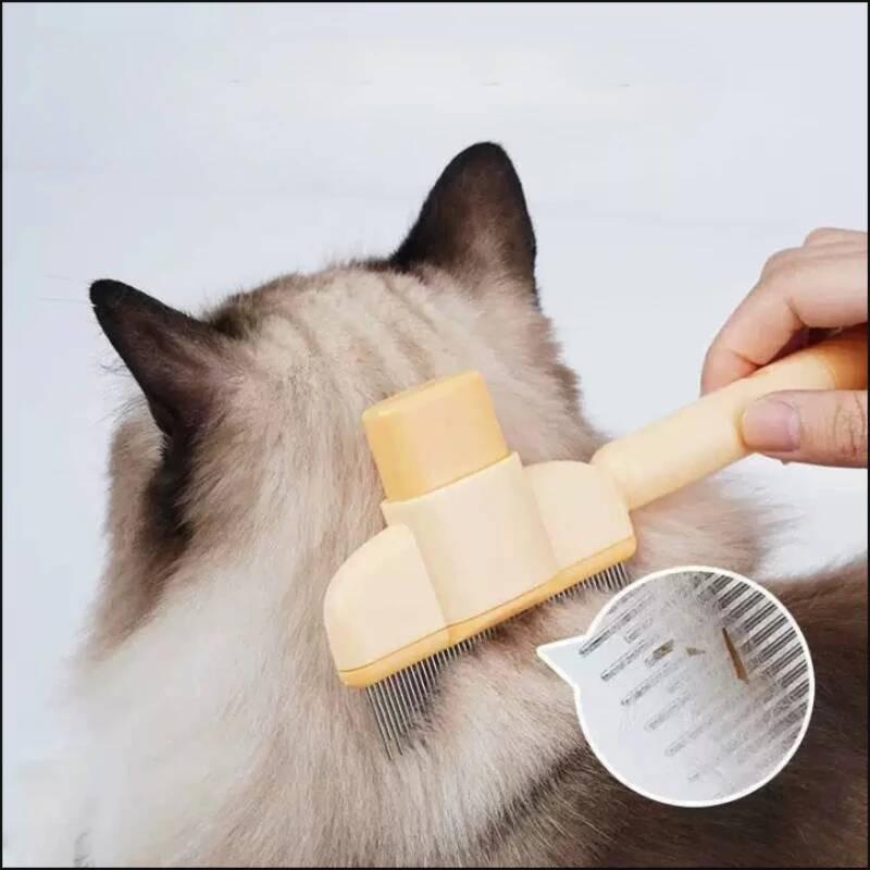 Efficient Pet Hair Remover Comb for Cats - Self-Cleaning, Tangle-Free ...