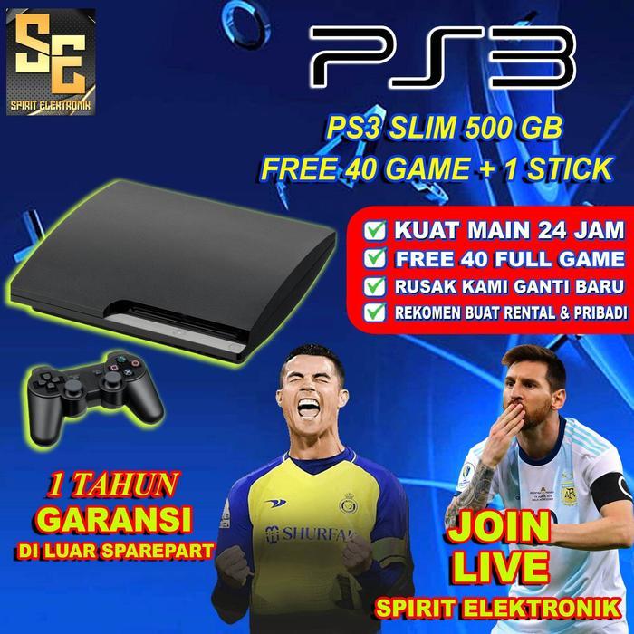 PROMO BESAR BESARAN Ps3 Slim 500Gb Seri 25 Cfw Terbaru + FULL GAME ...