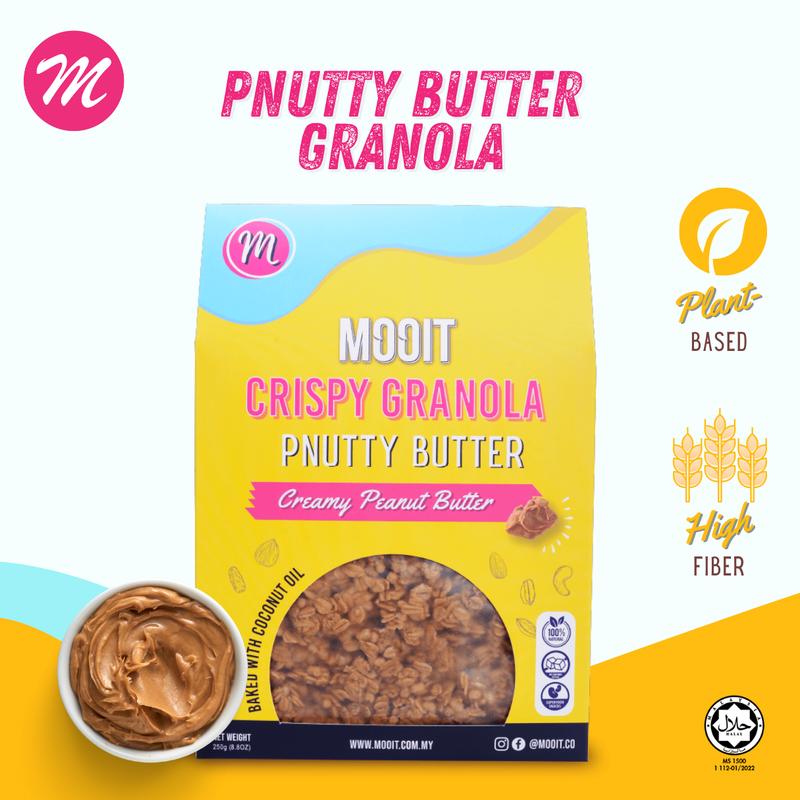 MOOIT Peanut Butter Crispy Granola 250g - HALAL CERTIFIED - TikTok Shop ...