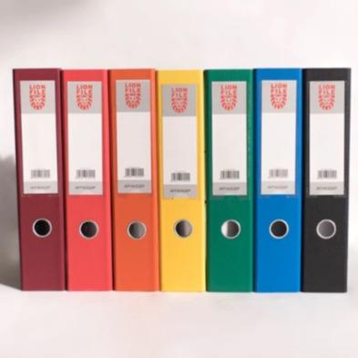 Lion Colour File Lever Arch File 3 Inch / 75mm File Folder Brilliant ...
