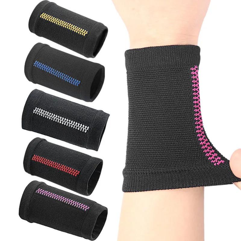 1pc Wristband Elastic Knitted Compression Hand Sports Wrist Strap ...