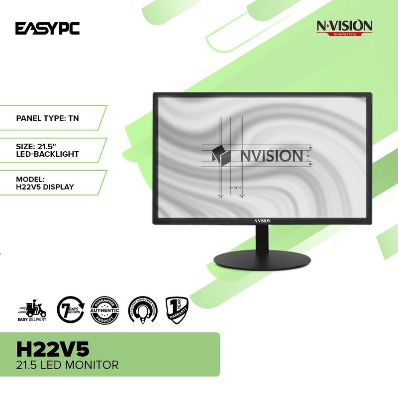 EasyPC| Nvision H22V5/ H22V8 22 inch led Monitor for pc| TN - TikTok ...