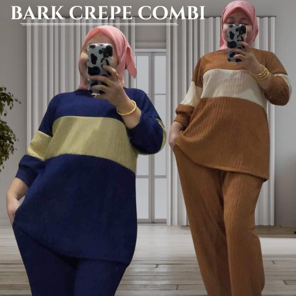 Jeffstore Fashion BARK CREPE COMBI COLOR COORDINATES muslim terno ...