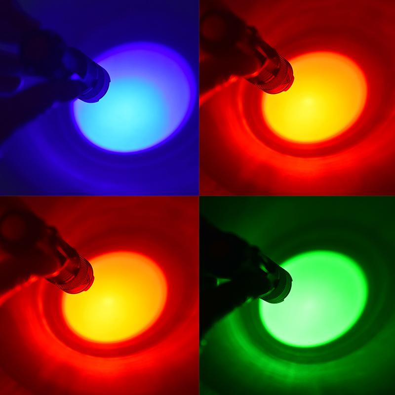 Red/Green/Blue Beam Light LED Flashlights Night Vision Torch - TikTok ...