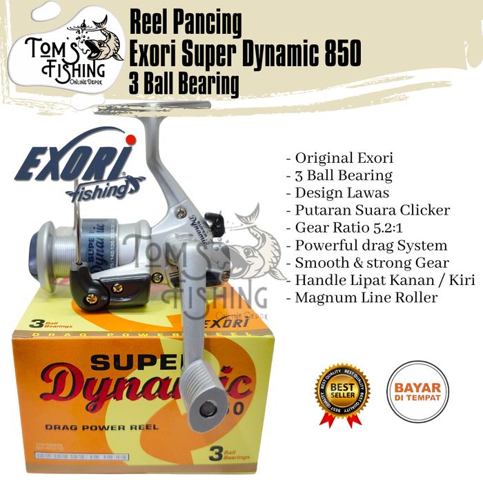 Promo Reel Pancing Exori Super Dynamic 750 - 2000 (3 Bearing) Drag ...