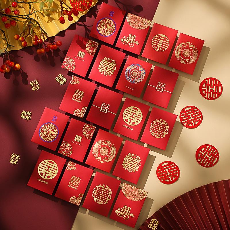 Bao Lì Xì Mini Màu Đỏ, 100 Chiếc / bộ, Phong Cách Kawaii, Thích ...